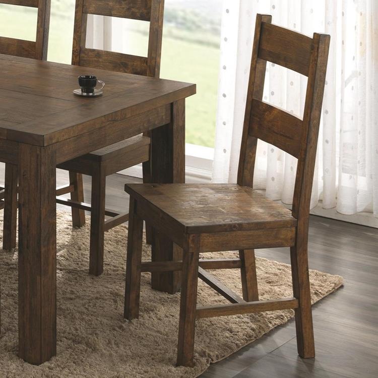 Coaster 107042 Coleman Rustic Wooden Finish Dinning Chair Curley s Furniture Store Des Moines Iowa